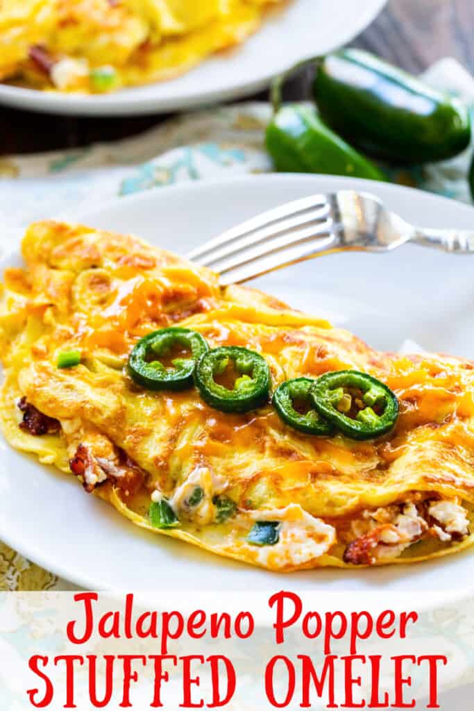 Jalapeno Popper Stuffed Omelet - Skinny Southern Recipes