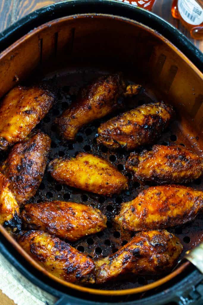 Air Fryer Honey Sriracha Chicken Wings - Skinny Southern Recipes